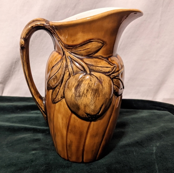 None | Kitchen | Vntg 64 Hand Painted Ceramic Holland Mold Pitcher Vase ...